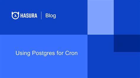 Using Postgres For A Robust Cron System