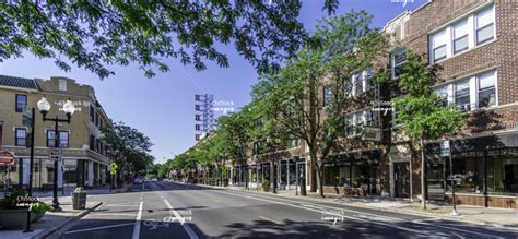 Looking Up Lincoln Ave In Lincoln Square On A Beautiful Summer Day