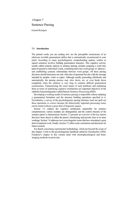 Pdf Sentence Parsing