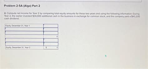 Solved Required Information Problem 2 5a Algo Computing