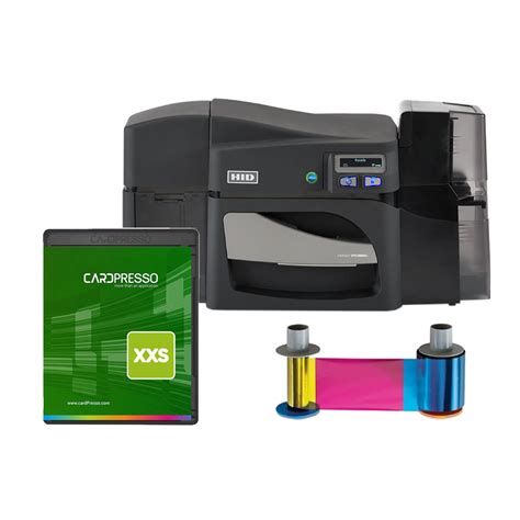 Hid Fargo Dtc4500e Dual Sided Id Card Printer Dual Sided Card