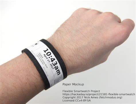 flexible smartwatch using e ink display embedded lab