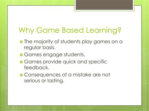 game based learning ppt