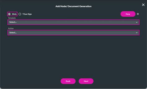 Document Generation Node Titan Web