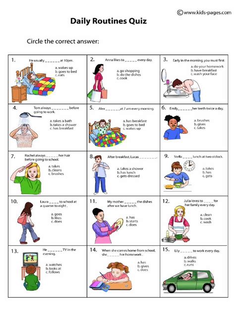 PDF Daily Routines Quiz DOKUMEN TIPS PDF Daily Routines Quiz DOKUMEN TIPS