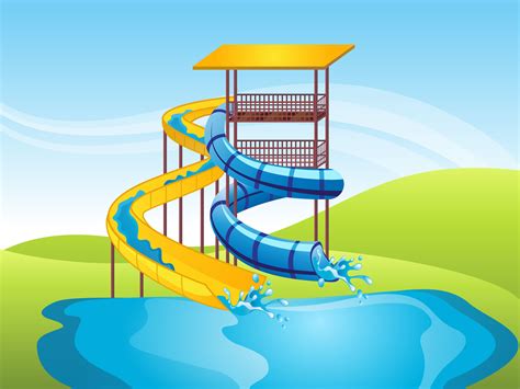 Pool With Slide Clipart At Patricia Bouchard Blog