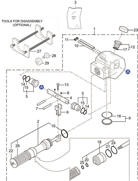 Mvh308dz Hydraulic Hand Pump Assembly Parts