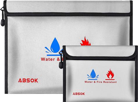 Fireproof Document Bag，fireproof Money Safe Document Bag 15 X11 And 9x7