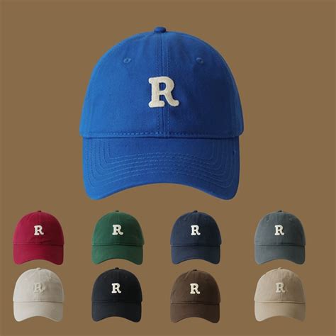 Jual Diskon Topi Baseball Inisial Huruf R Bahan Katun Distro Unisex