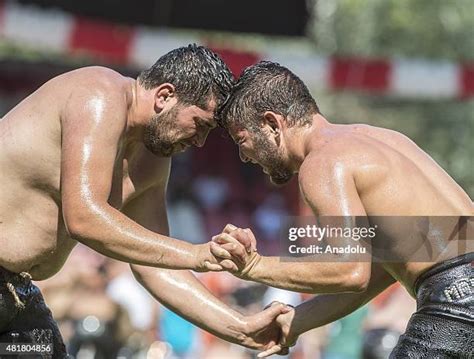 Oil Wrestling Photos And Premium High Res Pictures Getty Images