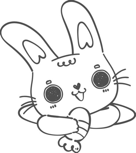 Cartoon Cute Outline Pngs For Free Download