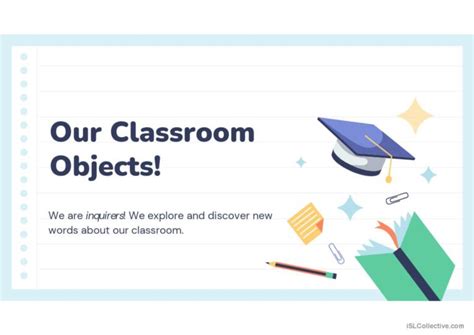 Classroom Objects General Vocabular English Esl Powerpoints