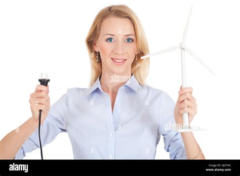 Woman Arrangement Engineering Engine Drive Motor Green Future Stock Photo Alamy