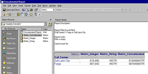 Kb18023 How To Create A Metric That Concatenates A String Metric With An Integer Metric In