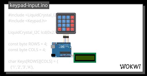 Keypad Input Ino Copy Wokwi ESP STM Arduino Simulator