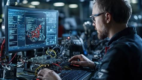 Engineer Programming Electronic Circuit Design And Hardware Computer