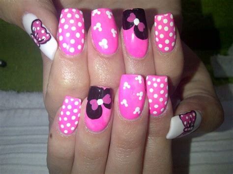 Mini Mouse Nails Minnie Mouse Nails Disney Princess Nails Nail Art