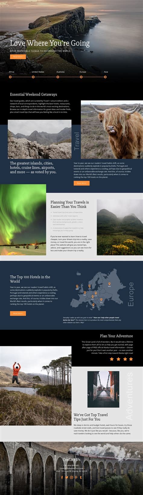 Planning Your Travel Css Template By Nicepage
