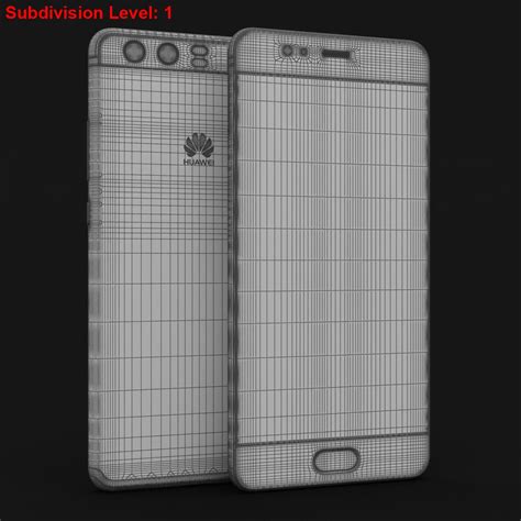 화웨이 P10 녹지 3d 모델 49 3ds C4d Fbx Obj Max Free3d