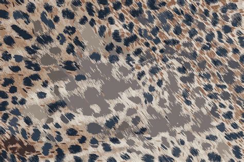 Realistic Vector Illustration Of Background With Leopard Texture Close