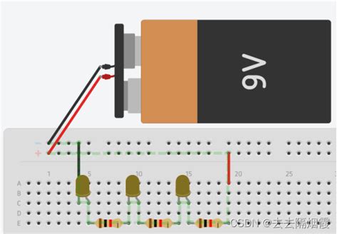 使用面包板点亮led灯面包板让小灯亮怎么做 Csdn博客