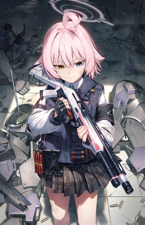 Hoshino Hoshino And Kaiser Pmc Robot Mercenary Blue Archive Drawn By Greenkohgen Danbooru