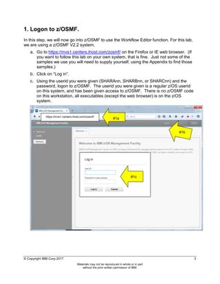 Z OSMF Workflow Editor Lab Try It Out On Your Z OSMF System PDF Operating Systems