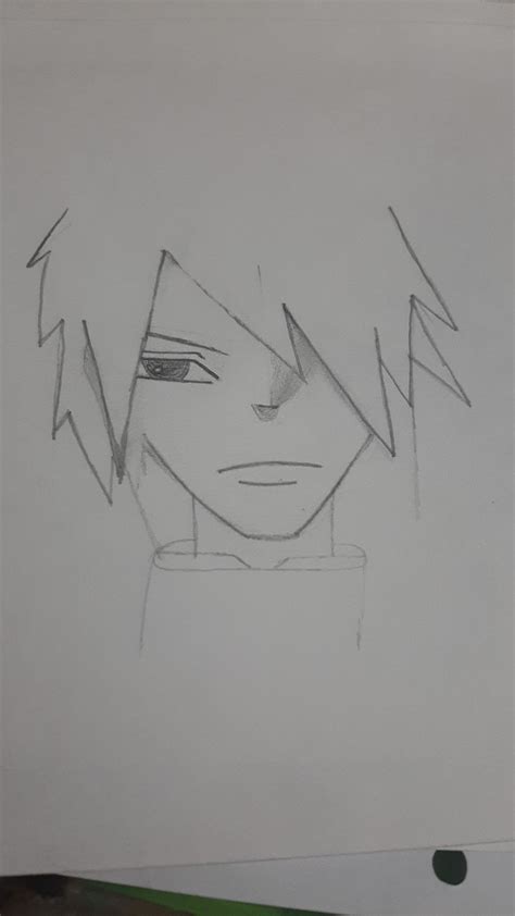 Adult Sasuke Uchiha Easy Drawing Easy Drawings Sasuke Drawings