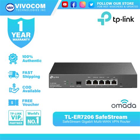 Tp Link Er Safestream Gigabit Multi Wan Vpn Router Concurrent Sessions Lazada Ph