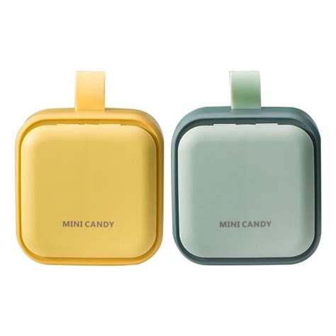 Mini Candy 純色迷你便攜四格小藥盒 1入 款式可選 Zhanoz