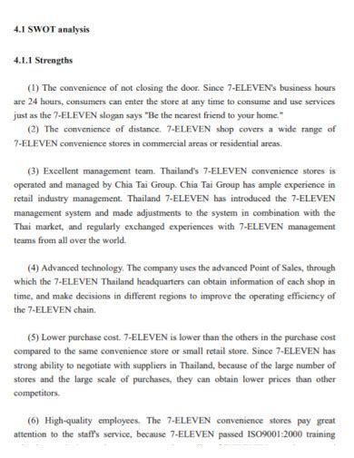 Supermarket Swot Analysis 10 Examples Format Pdf Examples