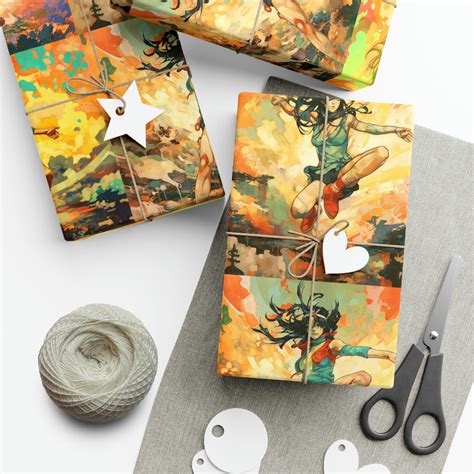 Anime Girl Colloage T Wrapping Paper Anime T Wrap Etsy