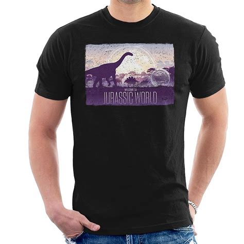 Jurassic Park Welcome To Jurassic World Mens T Shirt Fruugo Au