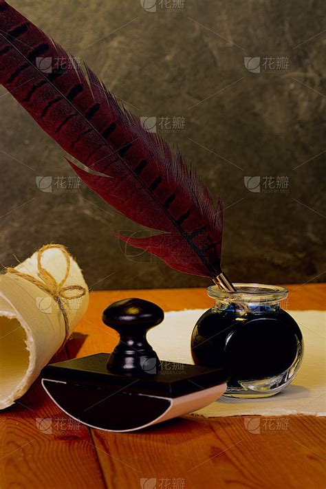 羽毛笔和墨水