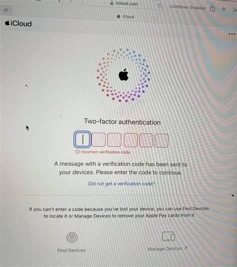 Incorrect Verification Code R Iphonehelp