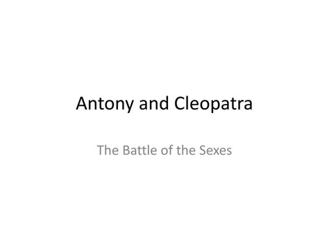 Ppt Antony And Cleopatra Powerpoint Presentation Free Download Id