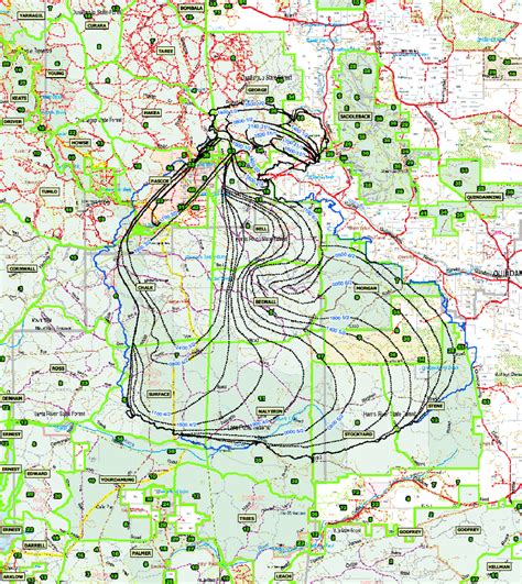 As For Figure 9 But Isochrones Overlain On A Cog Map For Spatial
