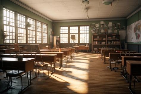 Premium Ai Image Class Room