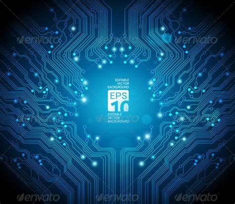 Abstract Circuit Board Background Graphic Design Layouts Vector Background Circuit Board