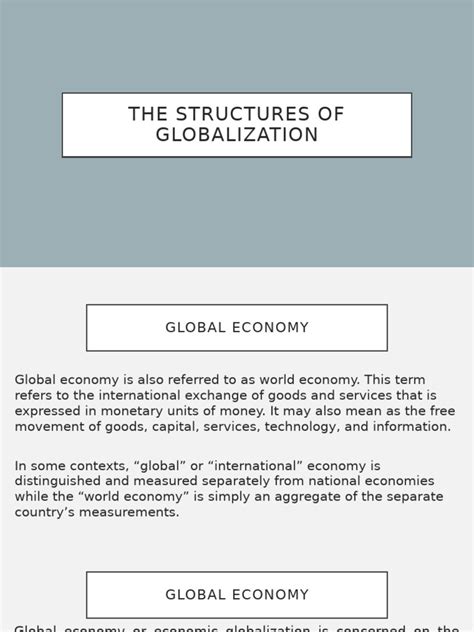 The Structure Of Globalization Pdf International Financial