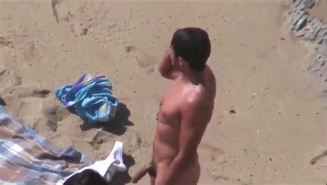 Huge Dick Straight Guy Caught At The Beach