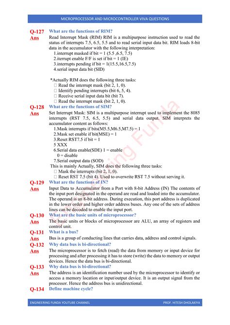 Microprocessor Microcontroller Interview And Viva Questionpdf