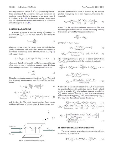 Terahertz Generation From Laser Filaments In The Presence Of A Static Electric Field In A Plasma