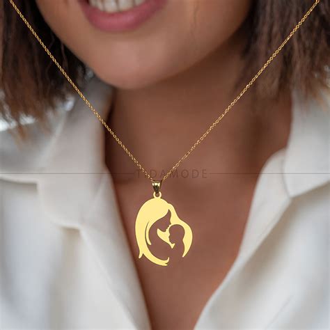 پلاک طلا مادر کد T191 فروشگاه زیورالات تیدامد