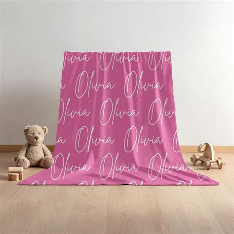 Multiple Colours Font And Sizes Available Personalized Name Fleece