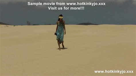 Hotkinkyjo Fuck Her Ass Very Deep With Long Dildo Belly Bulge Prolapse At Sand Dunes