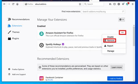 How To Uninstall Amazon Assistant Chrome Firefox And Edge Extensions