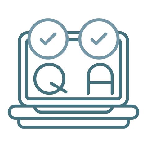 Qa Testing Line Two Color Icon Vector Art At Vecteezy
