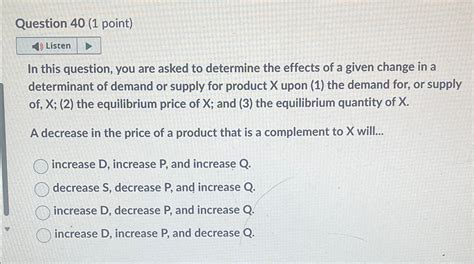 solved question 40 1 ﻿point in this question you are asked