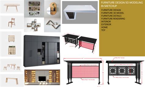 Design And D Model Your Furniture In Sketchup By Ssdesignstudio Fiverr